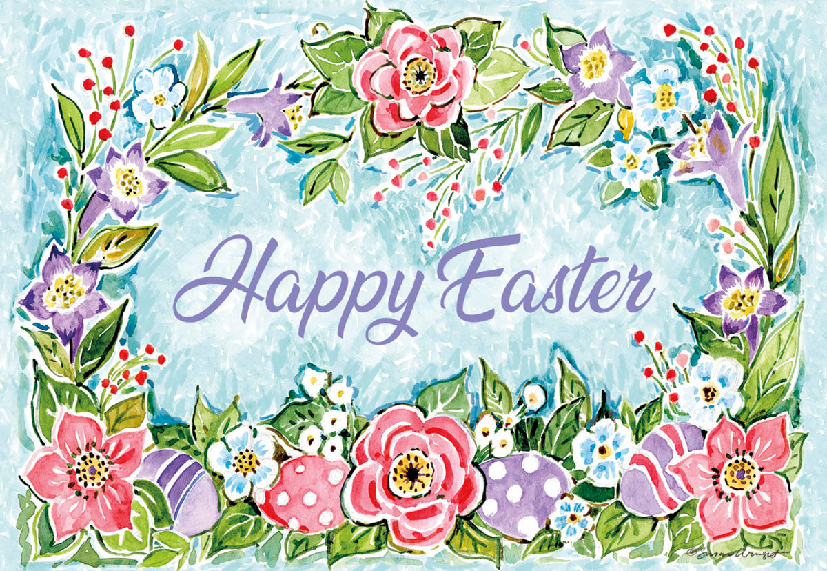 Bloom Boundary Bliss - Cute Easter Greeting Card | Leanin' Tree
