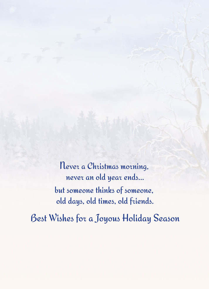 Never a Christmas morning, never an old year ends... | Leanin' Tree