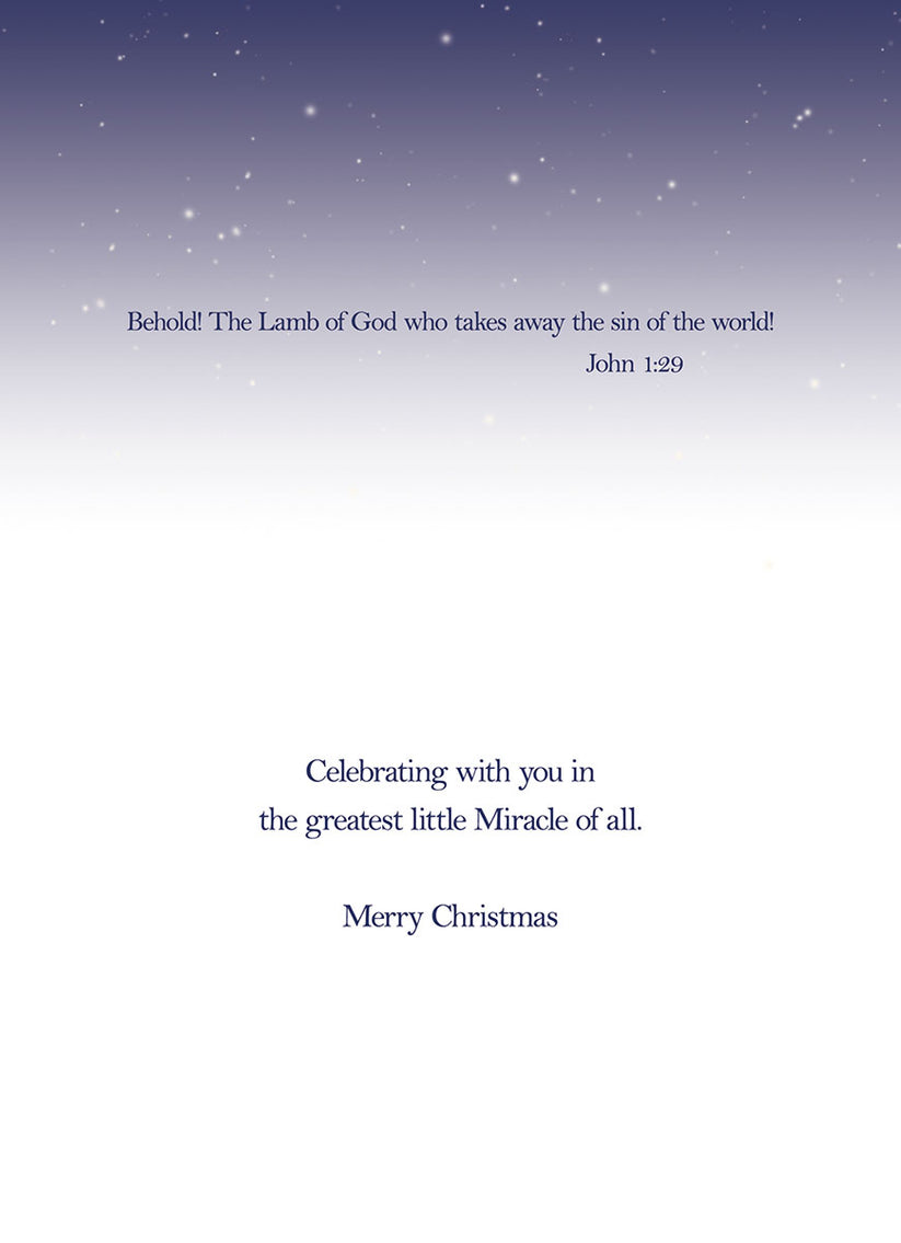 Religious Nativity Scene Christmas Card Single | Leanin' Tree
