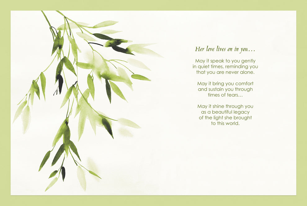 Her Everlasting Essence - Heartfelt Sympathy Greeting Card | Leanin' Tree
