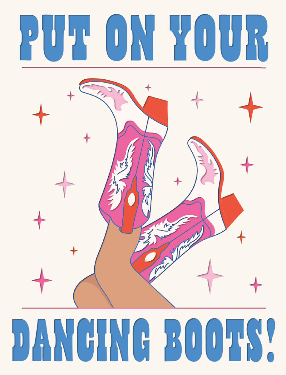 Boot Scootin' Fun - Lighthearted Birthday Greeting Card | Leanin' Tree